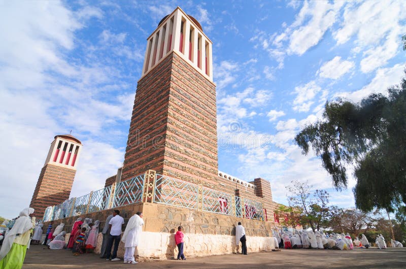 Eritrean Orthodox Cathedral in Asmara, Eritrea Editorial Photo - Image ...