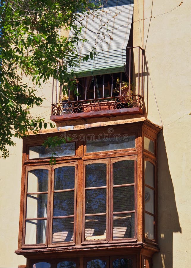 Erker En Balkon, Oud Toledo Apartment, Spanje Stock Foto - Image of ...