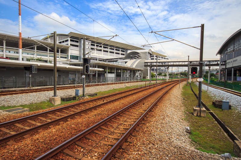 ERL railway in Malaysia stock image. Image of infrastructure - 38153799