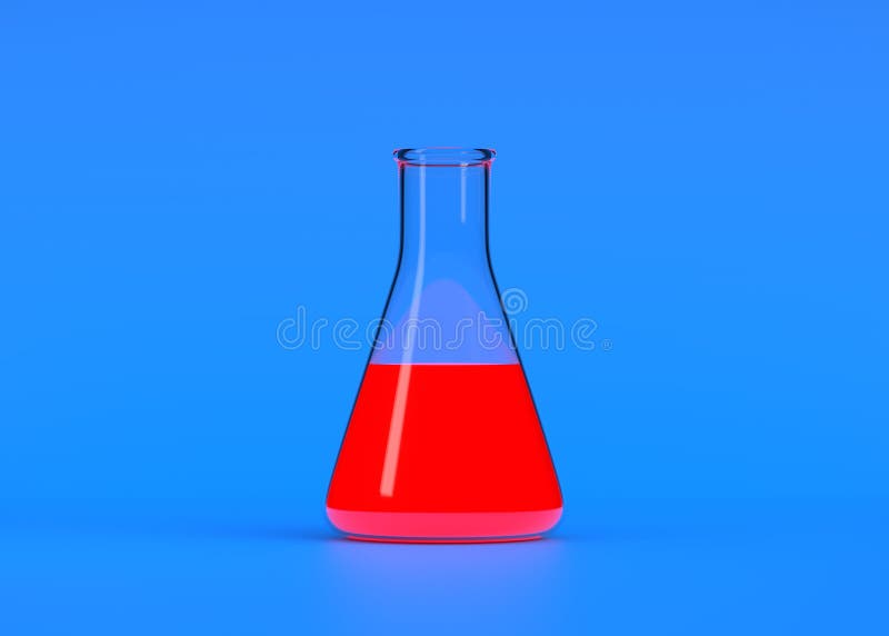 Erlenmeyer Flask Red Liquid Stock Illustrations – 301 Erlenmeyer Flask ...