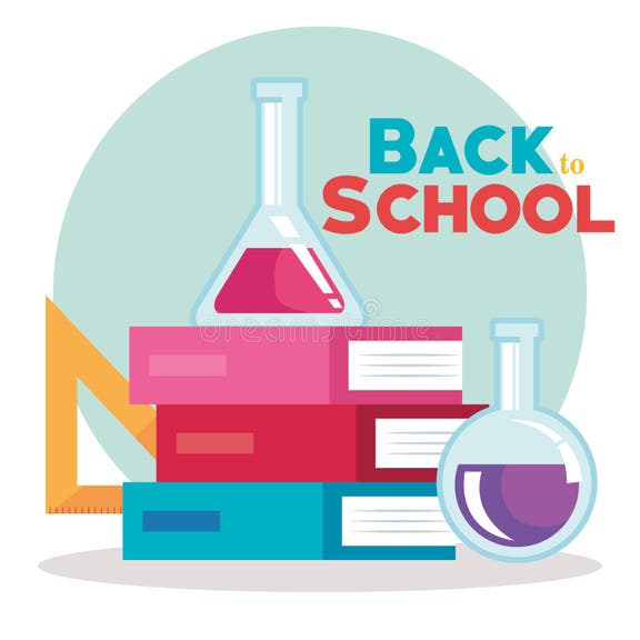 Erlenmeyer Flask with Triangle Ruler Elementary Suppies Stock ...