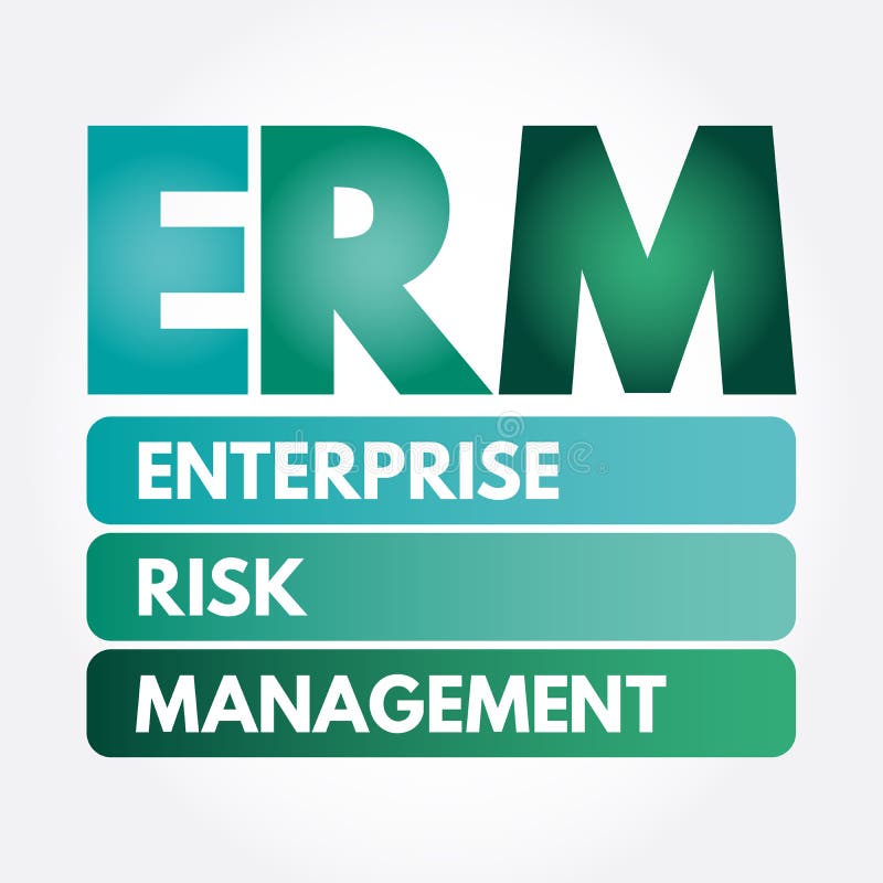 Enterprise Risk Management Acronym Stock Image - Image of management ...
