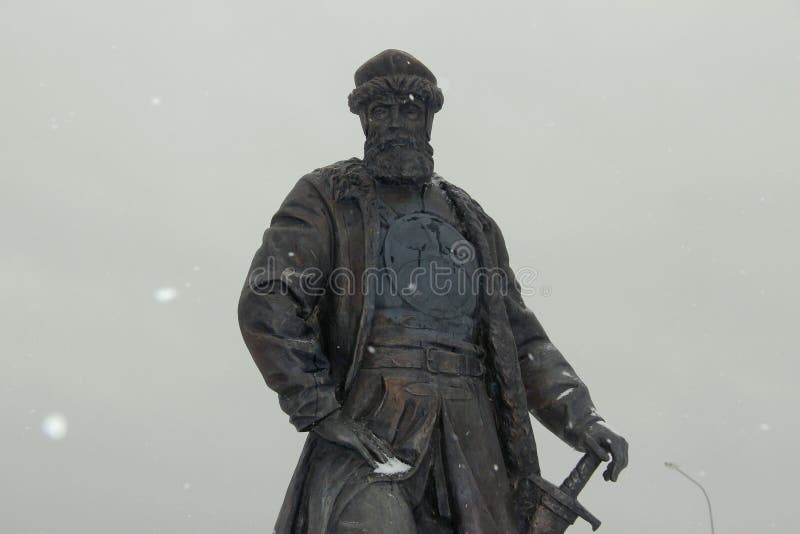 Ermak and snow stock image. Image of ermak, winter, grey - 104921147