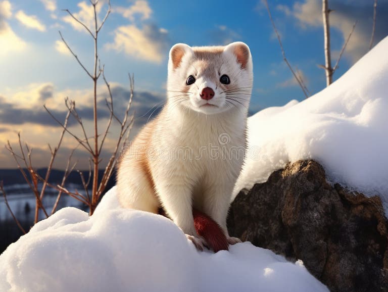 Ermine. stock illustration. Illustration of predator - 293681837