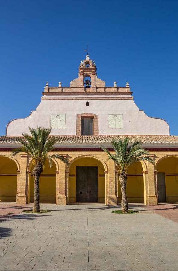Ermita De Santa Barbara Church in Moncada Stock Photo - Image of ...