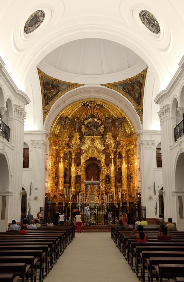 Ermita Del EL Rocio. España Foto editorial - Imagen de europa, interior ...