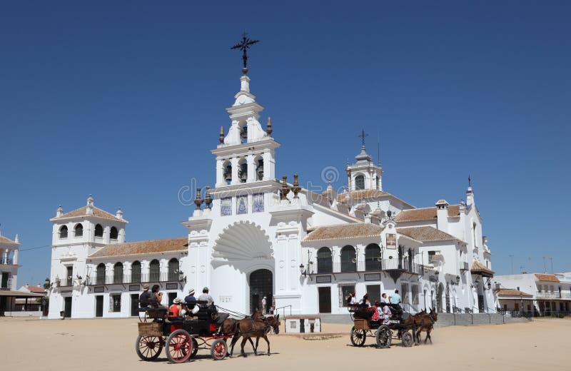 Ermita Del EL Rocio En La Provincia De Huelva Imagen de archivo ...