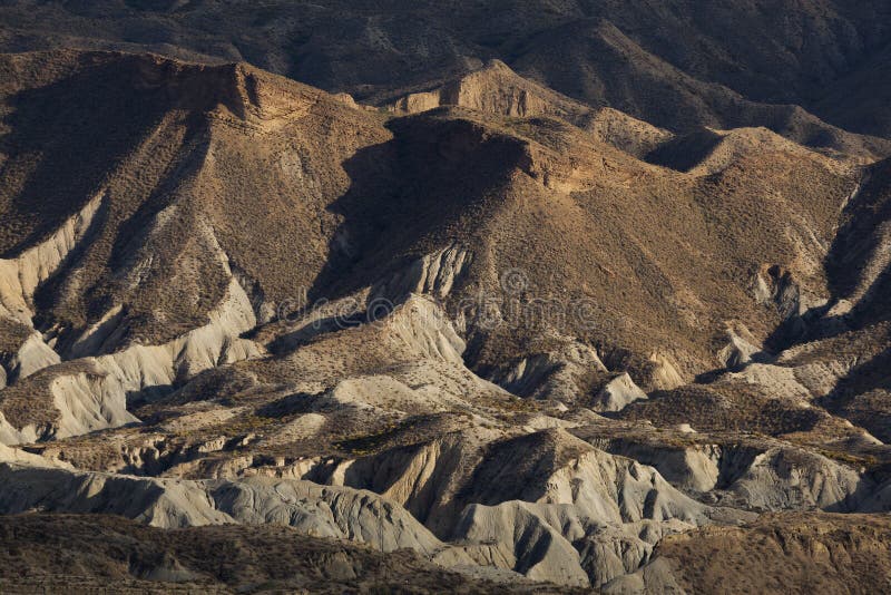 Ermo No Deserto De Tabernas, Almeria Foto de Stock - Imagem de rocha ...