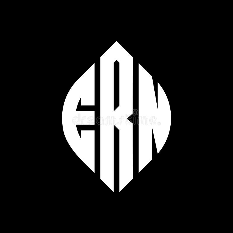 ERN Circle Letter Logo Design with Circle and Ellipse Shape. ERN ...