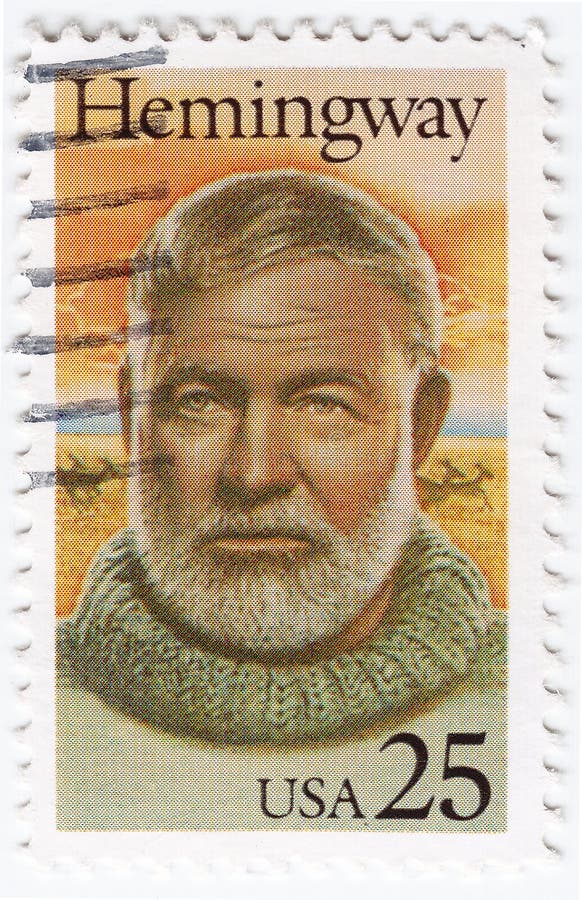 Ernest Hemingway Portrait editorial photo. Illustration of famous ...