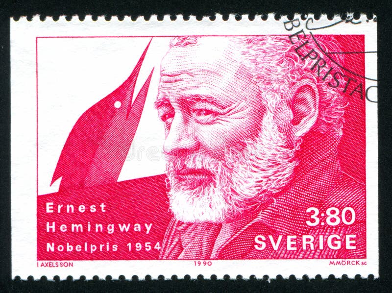 Ernest Hemingway Portrait editorial photo. Illustration of famous ...