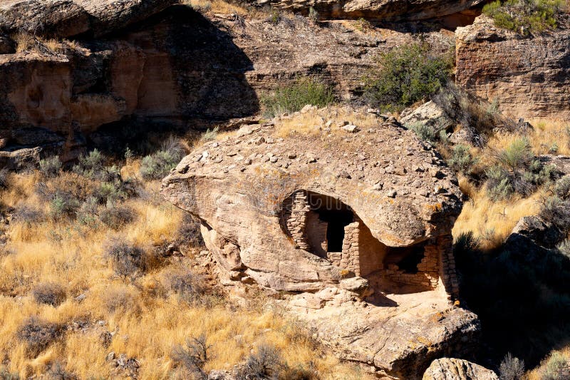 Ancient Eroded Boulder House Stock Photo - Image of outdoor, landmark ...