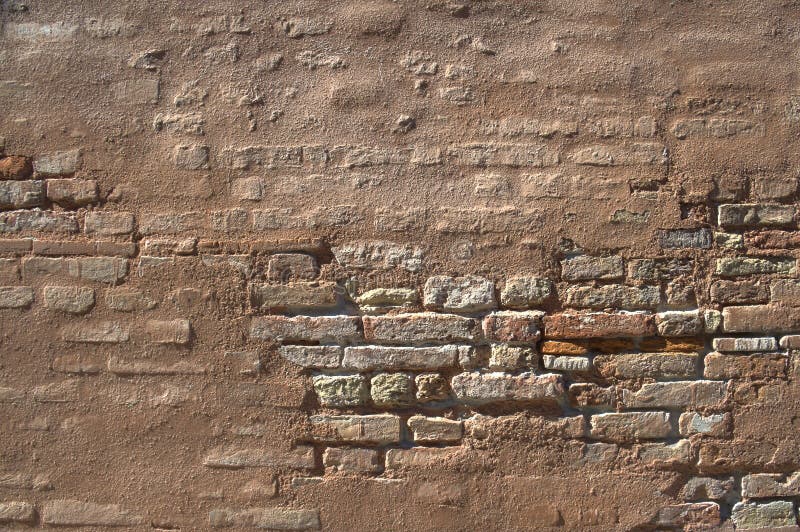 Eroded Brick Wall Texture stock image. Image of wall - 97612323