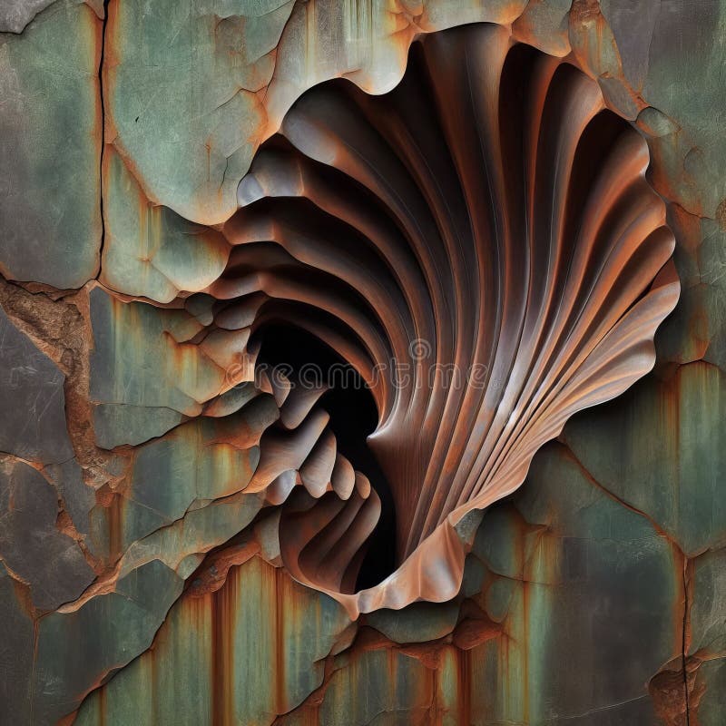 Eroded Corten Shell â€ a Modern Twist on Rustic Beauty with a Stock ...