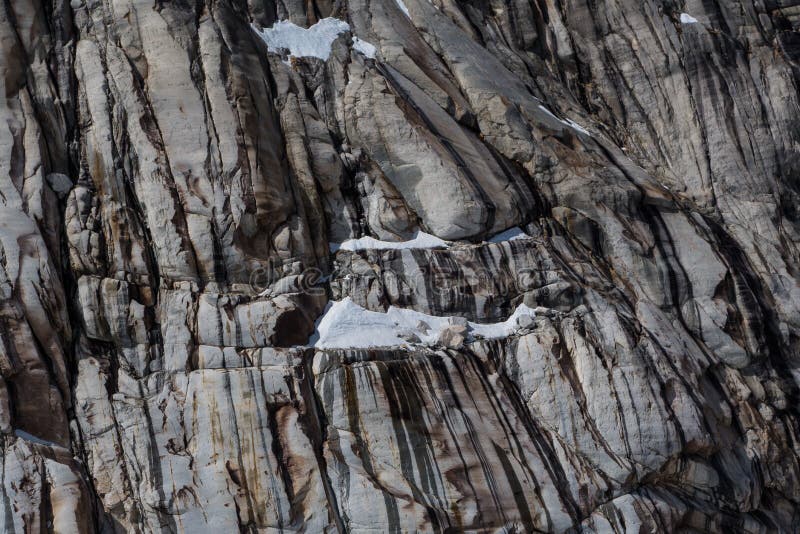 Eroded Cracked Granite Cliff in Multiple Gray Shades Stock Photo ...