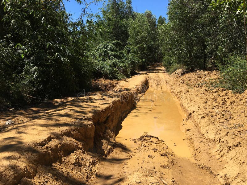 Eroded road stock photo. Image of mountain, hills, park - 25982156