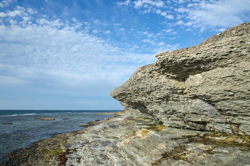 Eroded limestone cliffs stock photo. Image of natural - 77530316