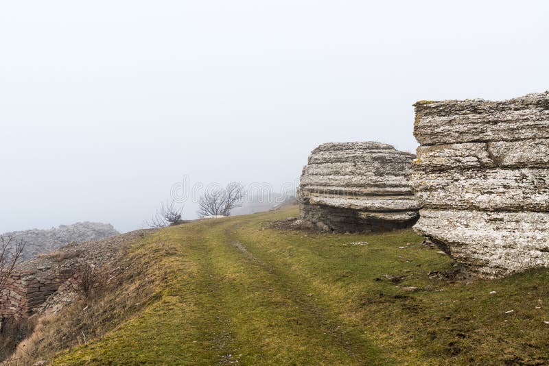 Eroded limestone cliffs stock image. Image of picturesque - 108985289