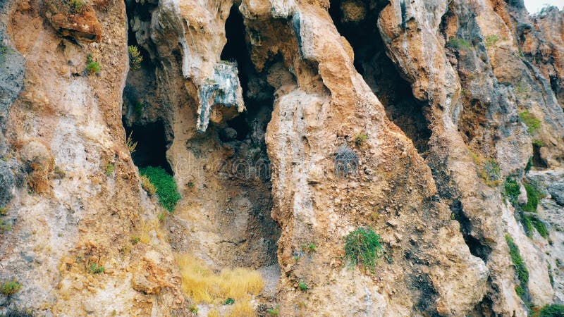 Eroded Mountain Rock Close Up. Stock Image - Image of rocky, geological ...