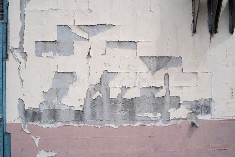 Eroded Plaster Peeling of the Wall Texture Stock Image - Image of gips ...