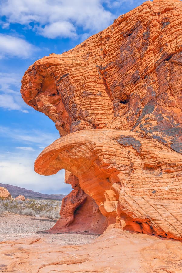 Desert Rock Formations, Valley Of Fire State Park, Nevada, USA Stock ...