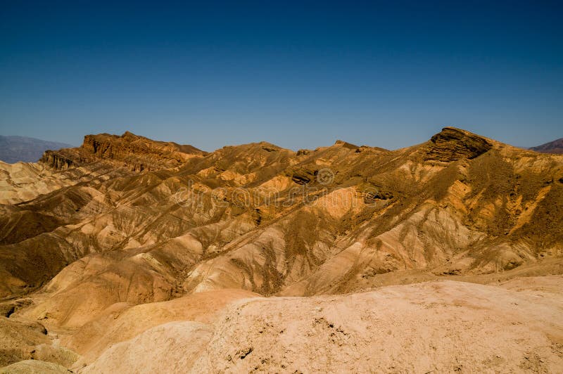 Eroded Ridges in Death Valley National Park Stock Photo - Image of ...