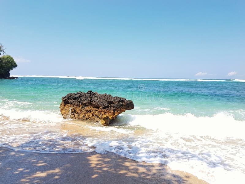 Balekambang Beach, Indonesia Stock Image - Image of shell, malang: 24616627