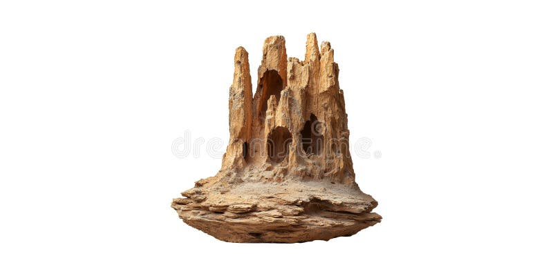 Eroded Sandstone Formation. Natural Geological Structure Isolated on ...