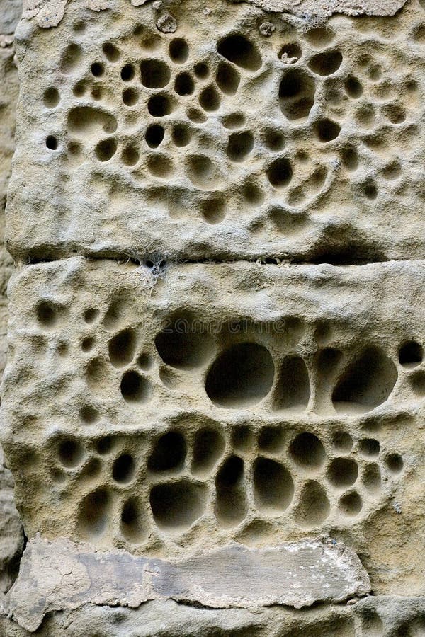 Eroded stone wall stock image. Image of detail, wall, natural - 424357