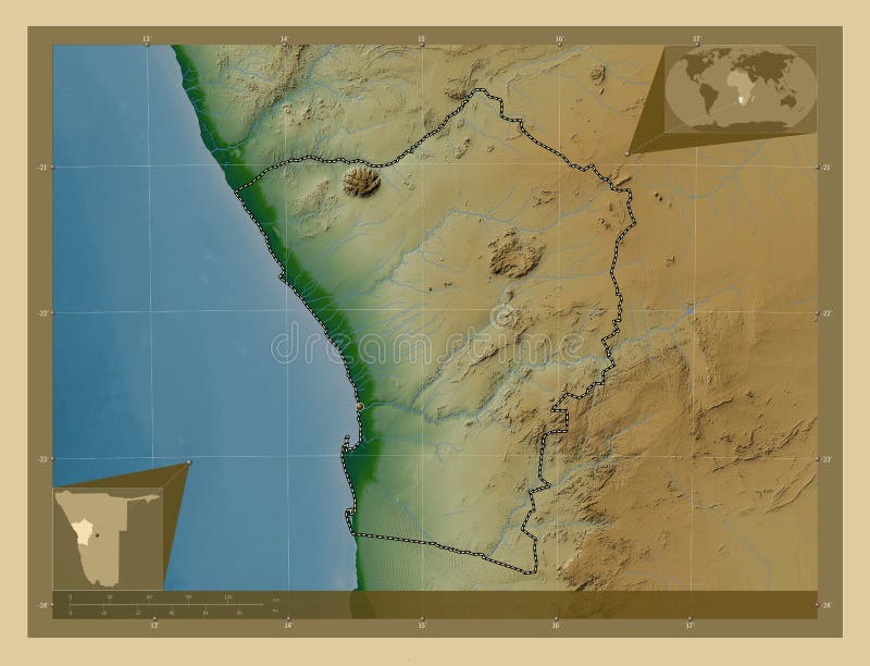Erongo, Namibia. Physical. Capital Stock Illustration - Illustration of ...