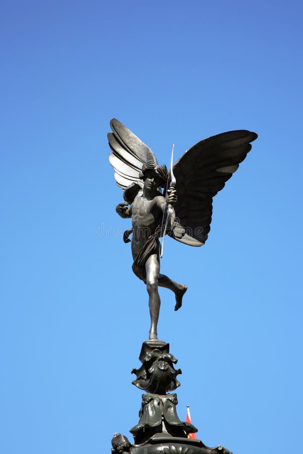 Eros Statue in London stock image. Image of arrow, details - 6976913