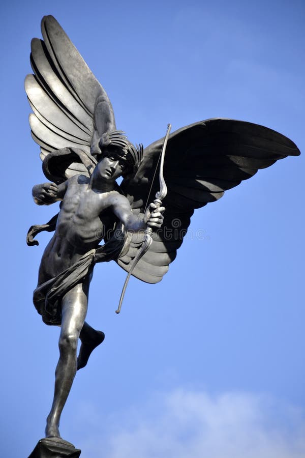 Eros statue stock image. Image of statue, monument, outdoors - 56202637