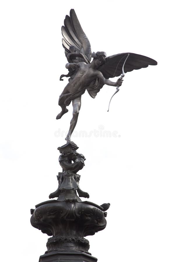 Eros Statue in London stock image. Image of arrow, details - 6976913