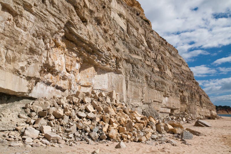 Erosion of a rock stock image. Image of chippings, brown - 45573181