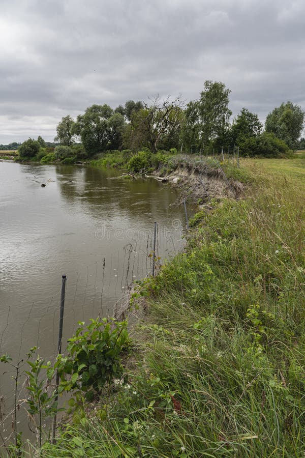 Erosion on the Bank of a Meandering River Bug Stock Image - Image of ...