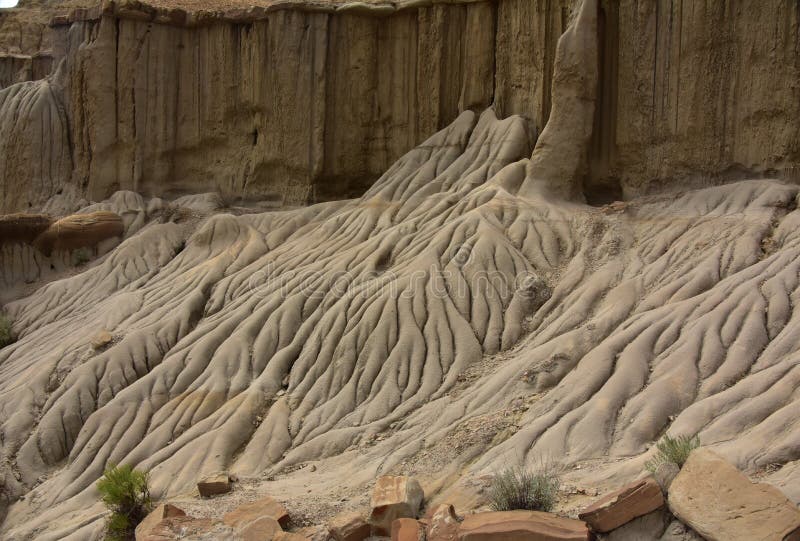 Erosion Eating at Rock Formations Creating Unsual Patterns Stock Image ...