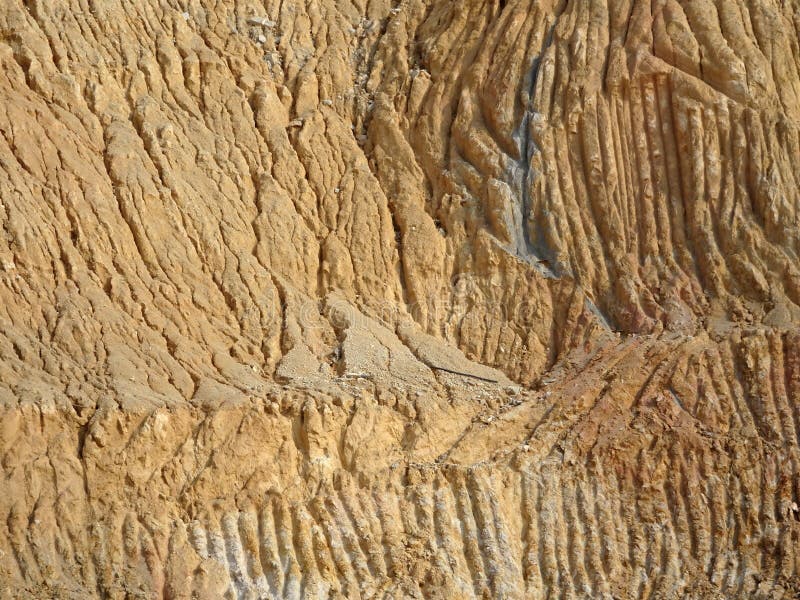 Erosion at Ground and Slopes is Caused by Rainfall. Stock Image - Image ...