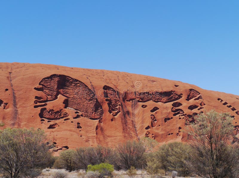 The Erosion Pattern of a Rock Editorial Stock Photo - Image of overlook ...