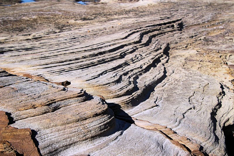 Erosion Patterns In Sandstone Rock, Capitol Reef, Utah. Stock Image ...