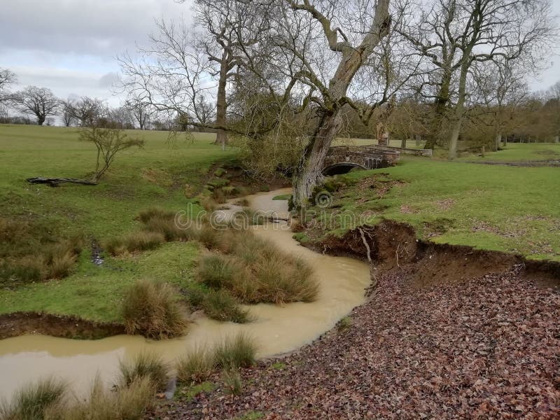 Erosion Processes in Flood Plain Meanders Stock Photo - Image of view ...