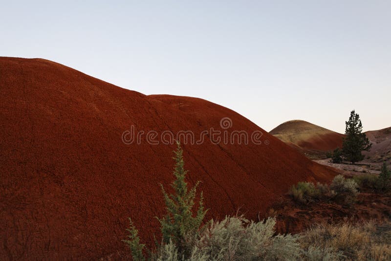 Erosion of Red Soils in a High Desert Landscape Stock Photo - Image of ...