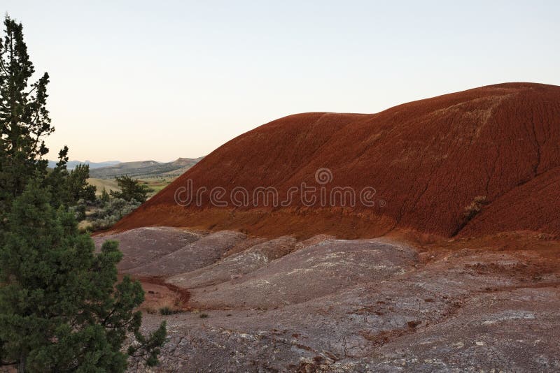 Erosion of Red Soils in a High Desert Landscape Stock Photo - Image of ...