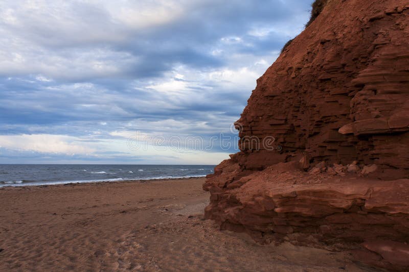 Seaview Cliffs Arch, PEI, Canada Stock Photo - Image of sculpted ...