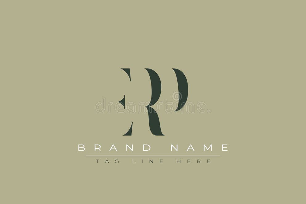 ERP Abstract Letter Logo Design Stock Vector - Illustration of vector ...