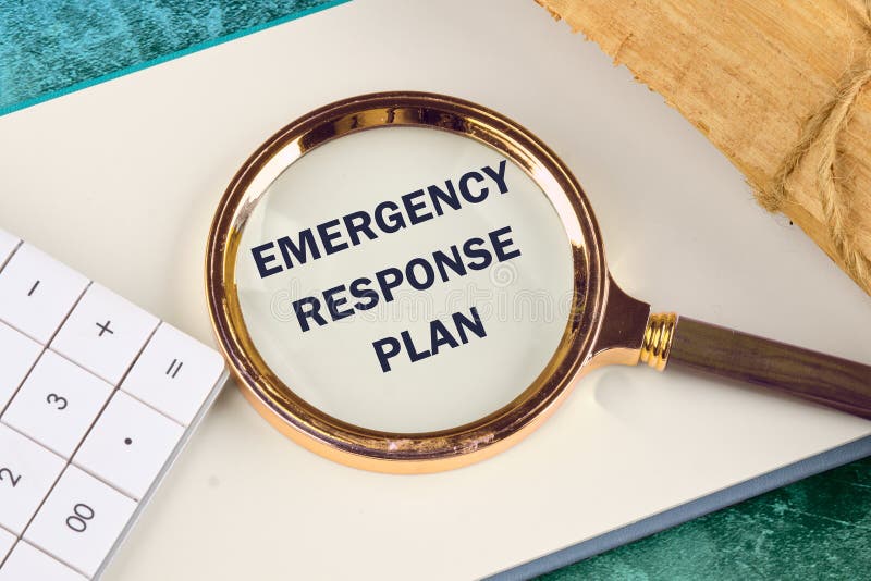 ERP As EMERGENCY RESPONSE PLAN Written through a Magnifying Glass in a ...