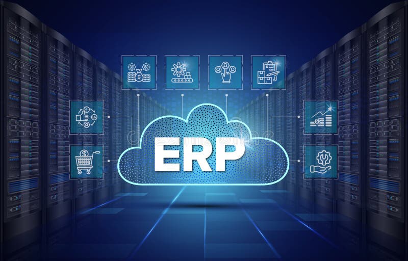 Enterprise Resource Planning (ERP) Cloud Server System Software ...
