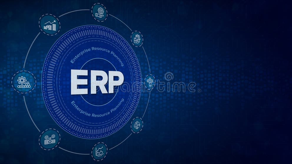 Software Automation Enterprise Resource Planning Erp Solution Stock ...