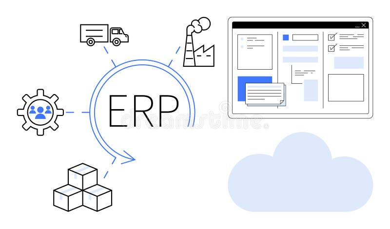 ERP System Integration Connecting Factory, Logistics, and Cloud for Efficient Business ...