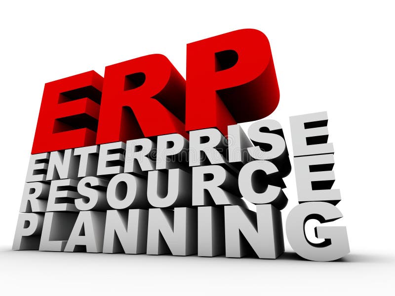 ERP Enterprise Resource Planning Stock Illustration - Illustration of ...