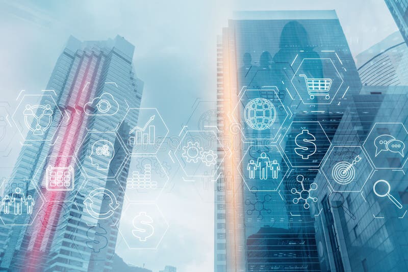 ERP Enterprise Resource Planning. Business Intelligence Control Panel ...